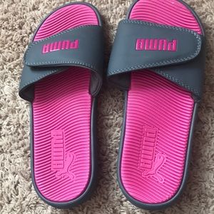 Puma Shoes | Last 1holographic Slide Sandals | Poshmark